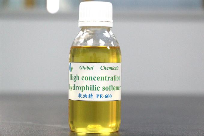 Pale Yellow Liquid Cationic Softener PE -600 High Concentration Hydrophilic